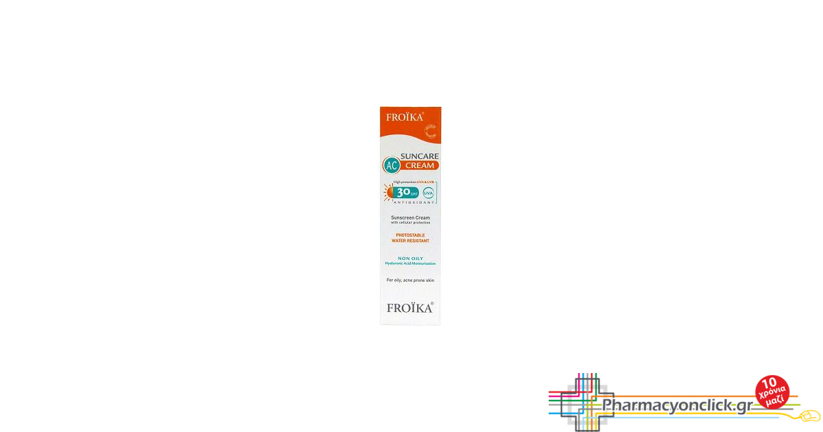 Froika Suncare AC Cream SPF30 Αντηλιακή Κρέμα Προσώπου, 40ml