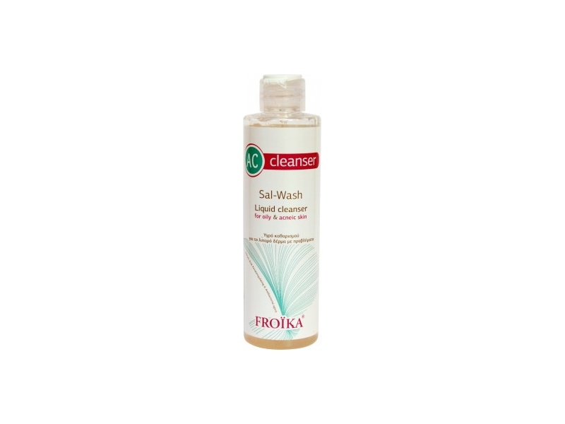 FROIKA AC Cleanser Sal-Wash Liquid Cleanser Υγρό καθαρισμού για λιπαρό ...