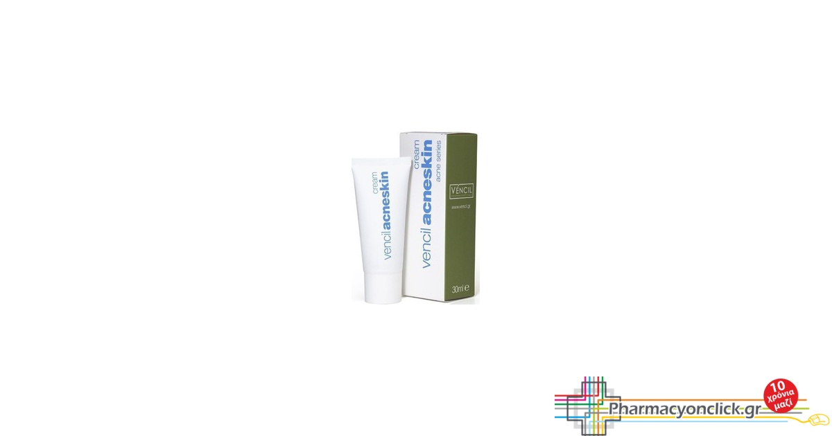 Vencil, Acne Series, Acneskin Cream, Κρέμα για Λιπαρά & Ακνεϊκά Δέρματα ...