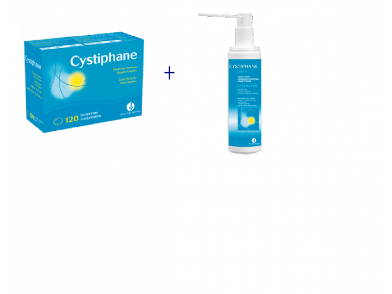 Cystiphane Cystine B6 120 caps + Cystiphane Lotion 2x60ml, Ολοκληρωμένο ...