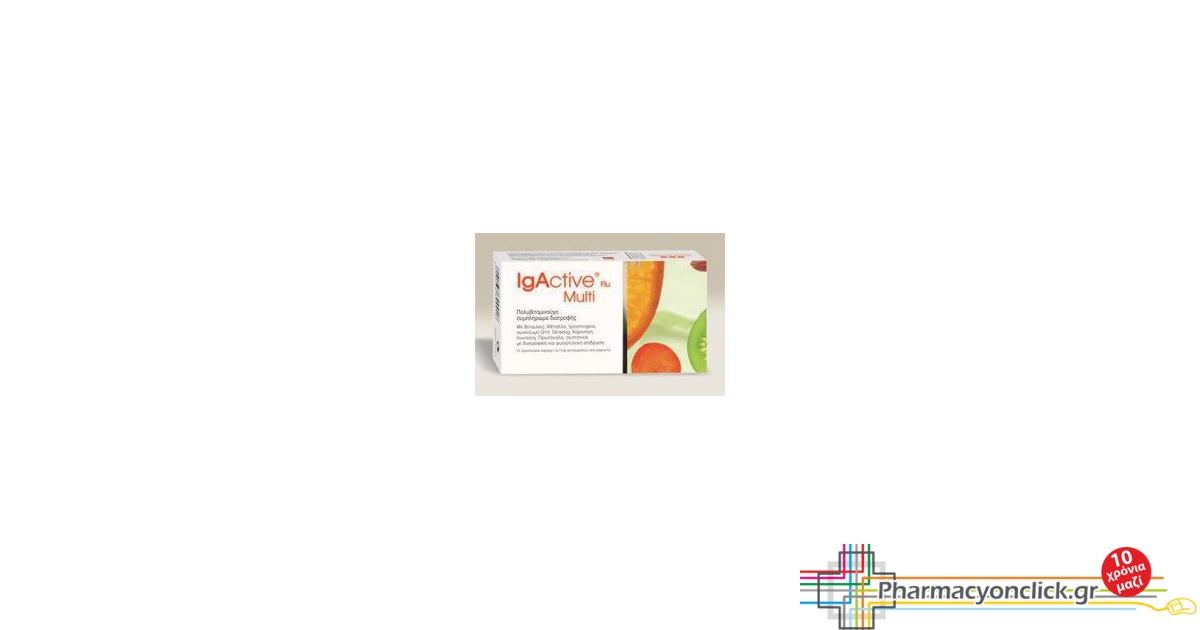 Igactive Flu Multi Novapharm, Πολυβιταμινούχο συμπλήρωμα διατροφής 30 κάψουλες