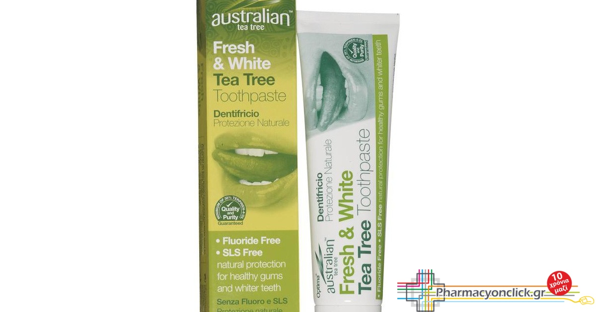 Optima Australian Organic Tea Tree Fresh & White Toothpaste Φυσική ...