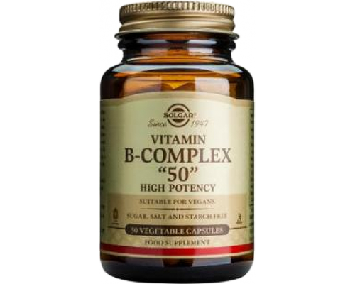 SOLGAR Formula B-Complex 50 Συμπλήρωμα διατροφής που περιλαμβάνει όλες ...