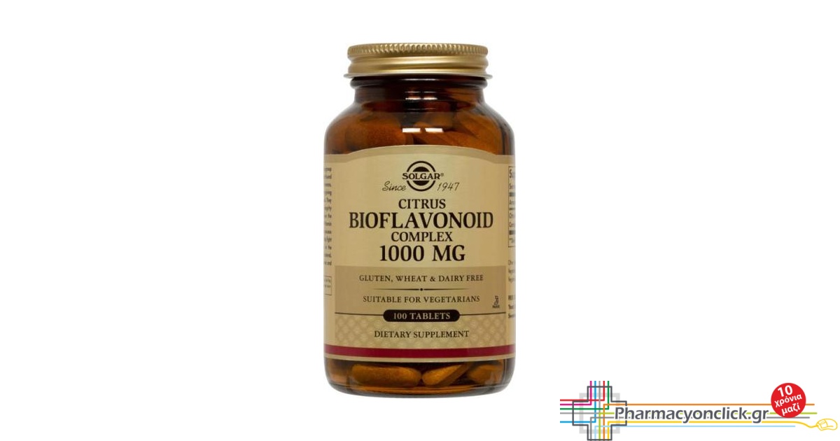 Solgar Citrus Bioflavonoid Complex Σύμπλεγμα από Κιτρικά Βιοφλαβονοειδή ...